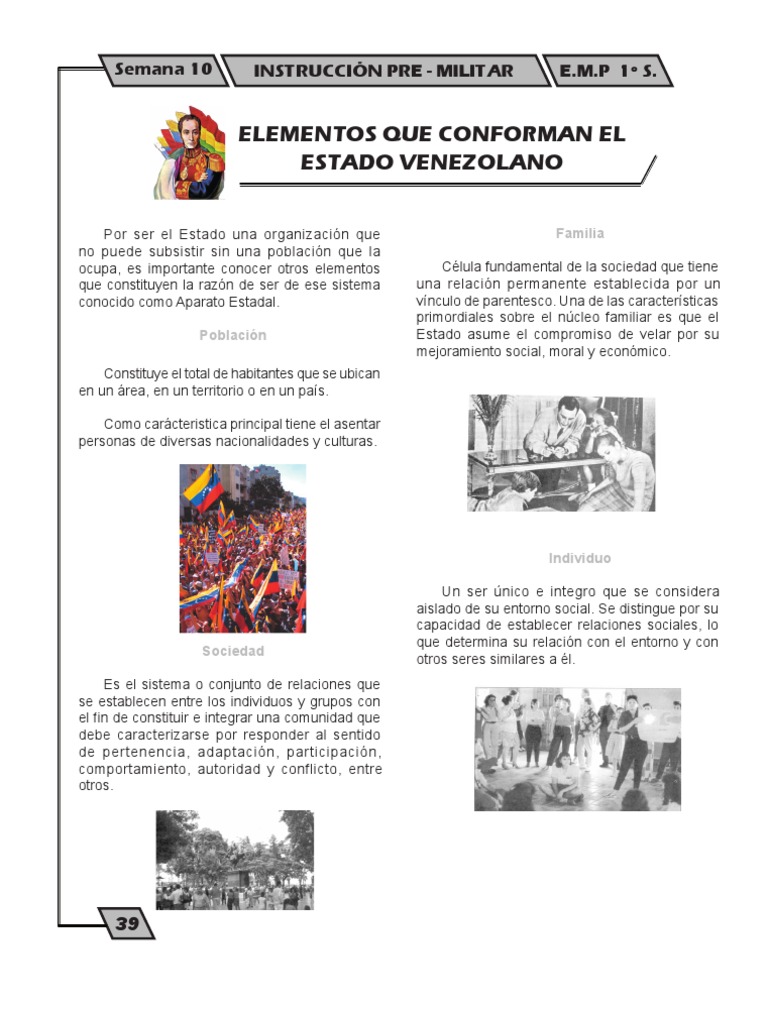 Instrucción Premilitar - 1ers - 10semana - MDP | PDF | Venezuela ...