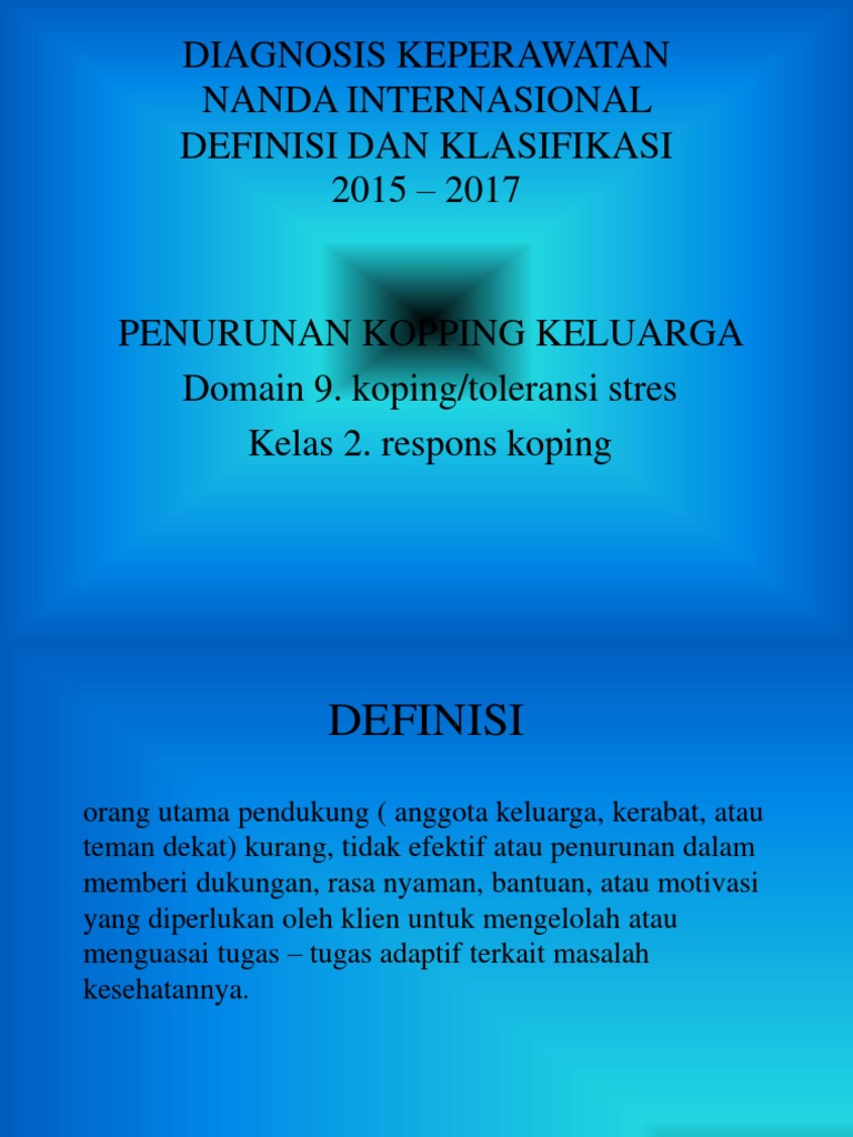 Penurunan Koping Keluarga | PDF