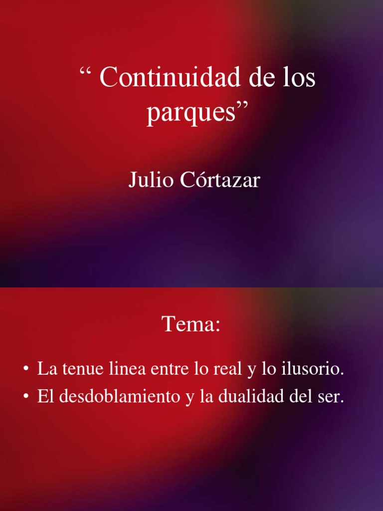 Cortazar - Continuidad de Los Parques | PDF