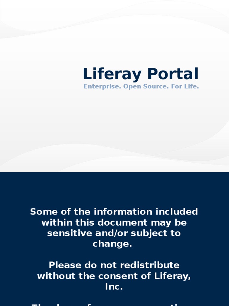 Liferay Portal: Enterprise. Open Source. For Life | PDF | Wiki | Websites