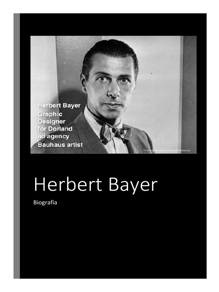 Herbert Bayer | PDF | Diseño de comunicacion | Escritura