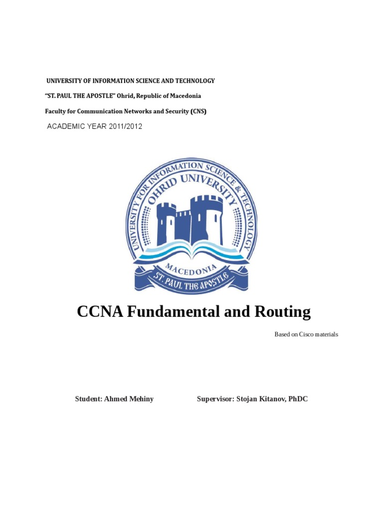 CCNA, Fundamental & Routing PDF | PDF | Internet Protocol Suite | Routing