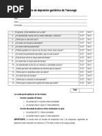 Escala de Pfeiffer: Cuestionario SPMSQ | PDF