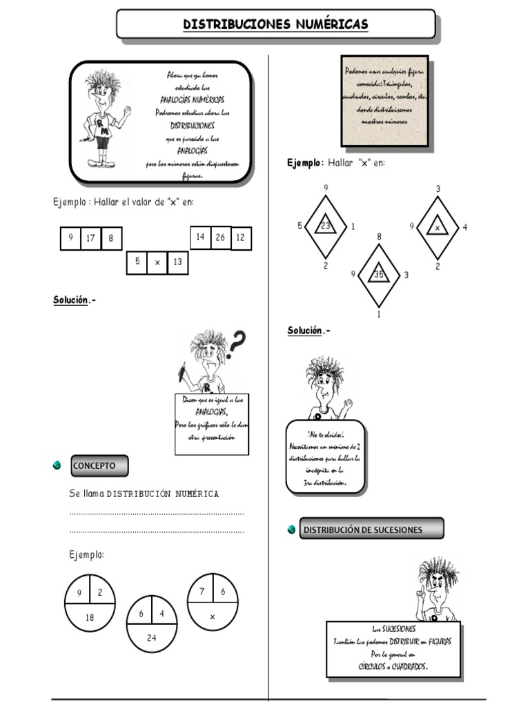 Ejercicios de Distribuciones Numéricas | PDF | Ajedrez | Juegos y ...