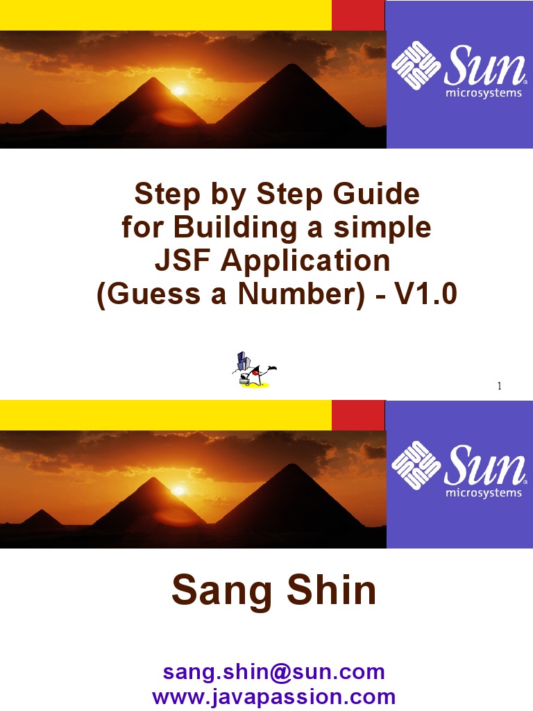 Step by Step Guide For Building A Simple JSF Application (Guess A ...