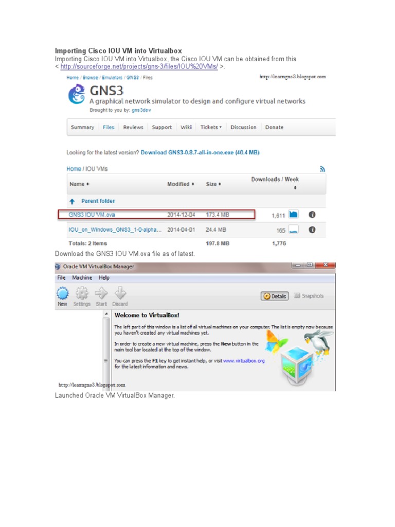 Importing Cisco IOU VM Into Virtualbox | PDF | Cisco Systems | Cyberspace