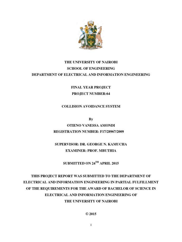 Collision Avoidance System | PDF | Microcontroller | Instruction Set