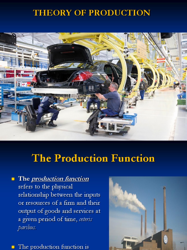 Theory of Production | PDF | Production Function | Labour Economics