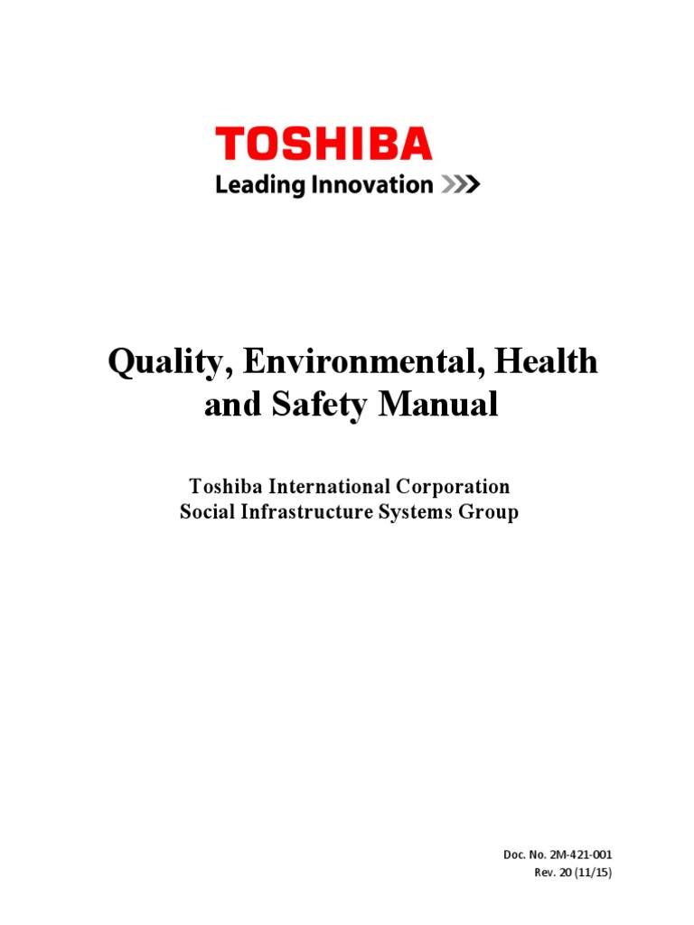 QEHS Manual | PDF | Occupational Safety And Health | Safety