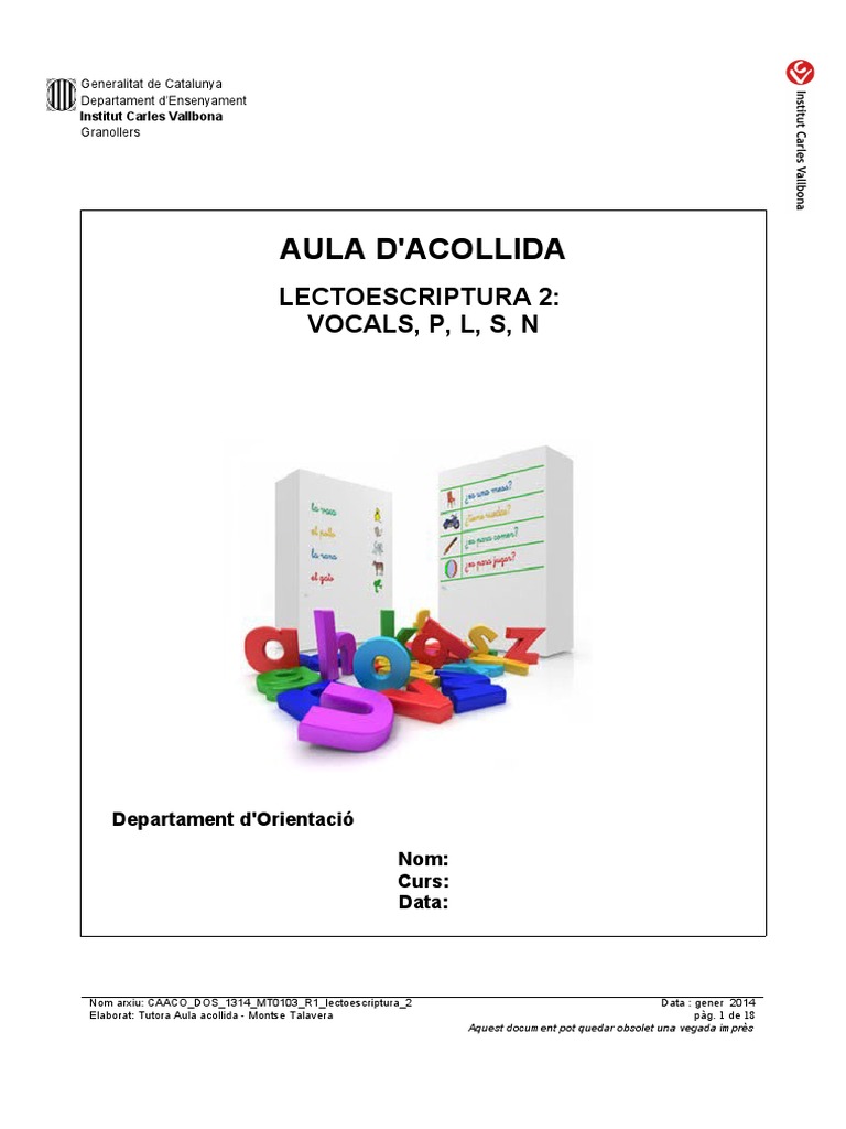 Lectoescriptura | PDF