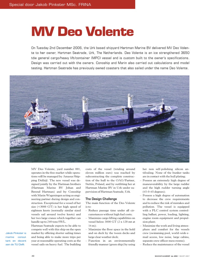 schip-en-werf-de-zee.pdf | Ships | Deck (Ship)