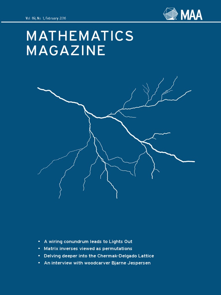 Mathematics Magazine Vol. 89, No. 1, February 2016 | PDF | Matrix ...