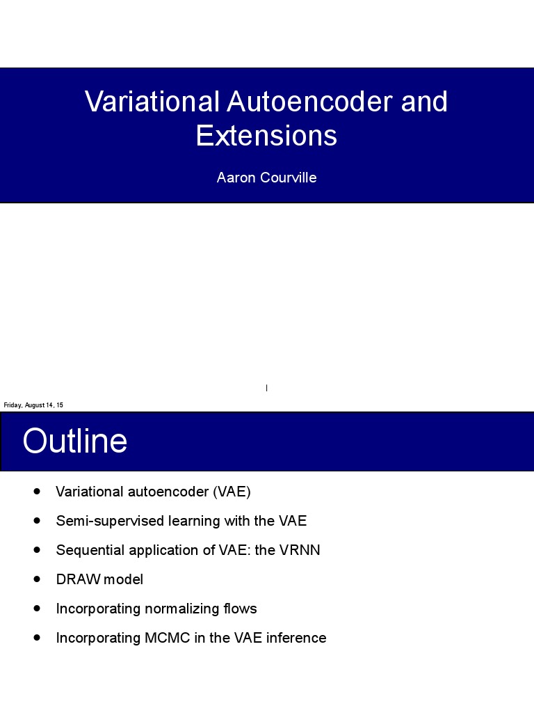 Presentation - Deeplearning2015 Courville Autoencoder Extension 01 ...