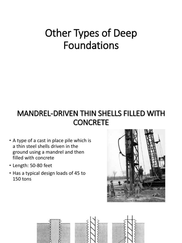 Other Types of Deep Foundations | Deep Foundation | Infrastructure