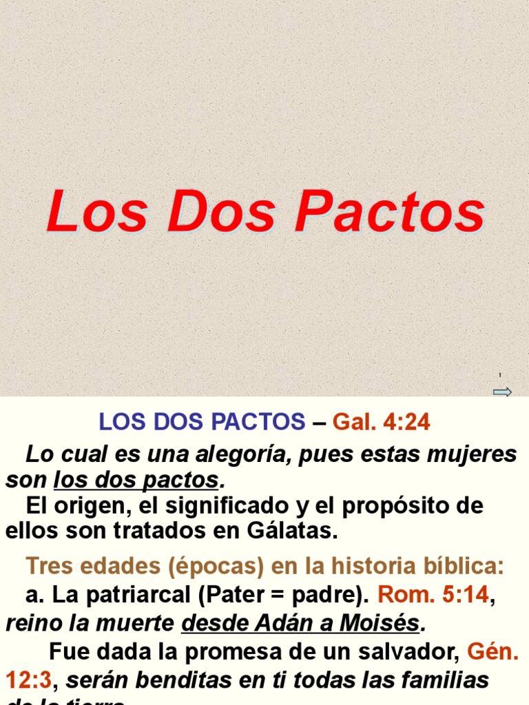 Los Dos Pactos | PDF | Cristo (título) | Moisés