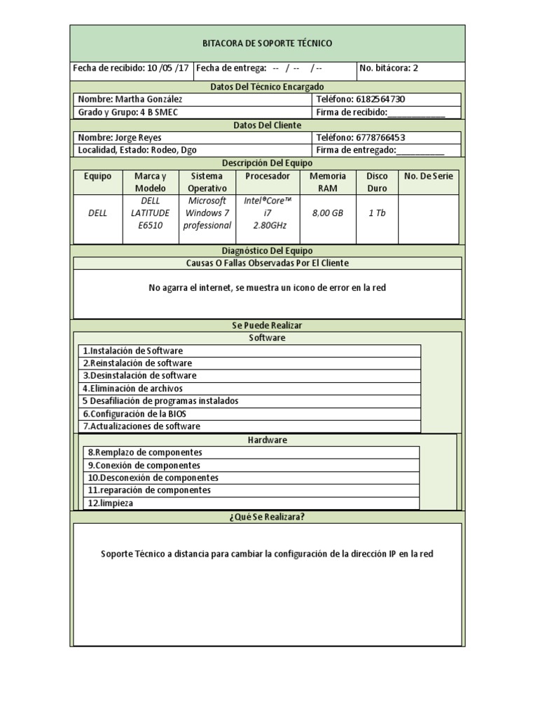Bitacora-Direccion IP | PDF | Windows 7 | Arquitectura de Computadores