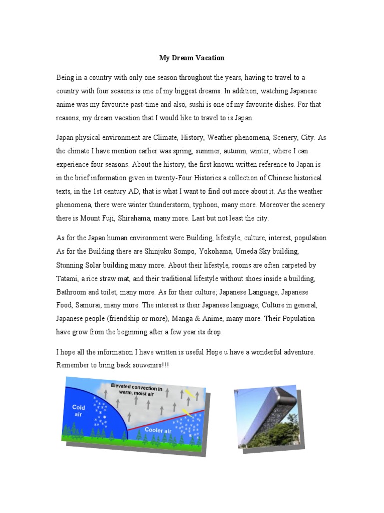 Dream Vacation: Exploring Japan's Culture | PDF | Classics