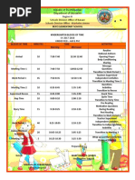 Class Program: Kinder A S/Y 2021-2022 | PDF