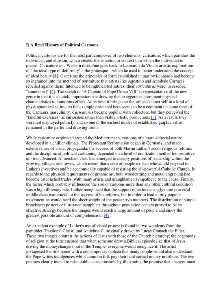 History of Cartoons | PDF | Caricature | Cartoon