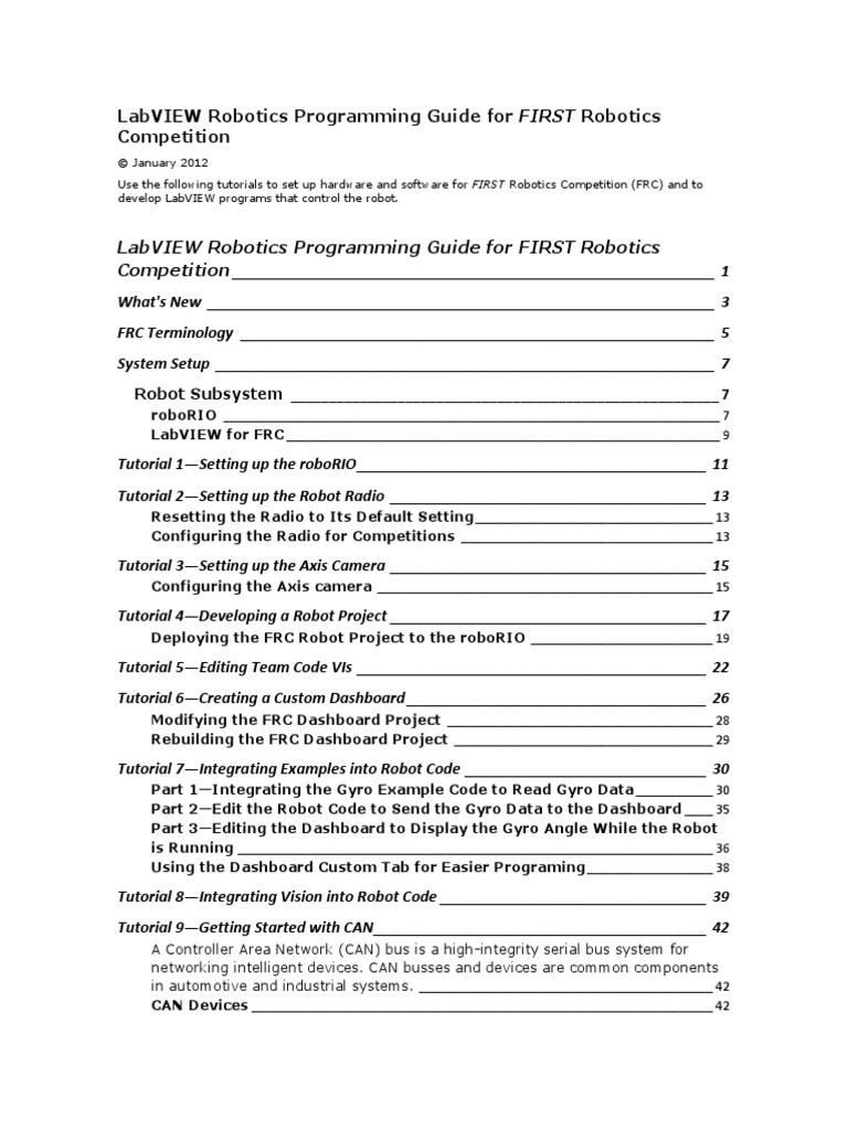 LabVIEW Robotics Programming Guide For | PDF | Device Driver ...