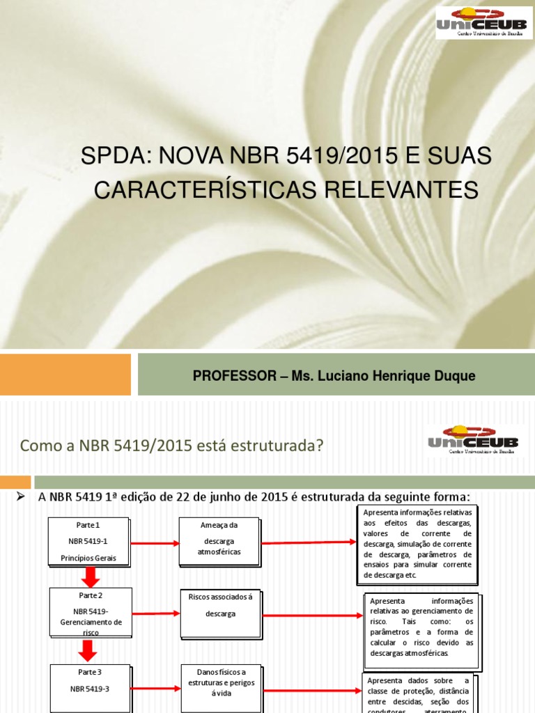 Aula Sobre Nova NBR 5419 2015 PDF | PDF | Relâmpago | Corrente elétrica