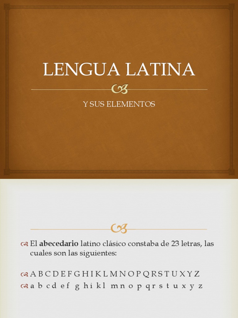 Lengua Latina y Sus Elementos | PDF | Lingüística | Sintaxis
