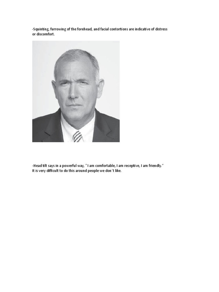 Squinting, Furrowing of The Forehead, and Facial Contortions Are ...