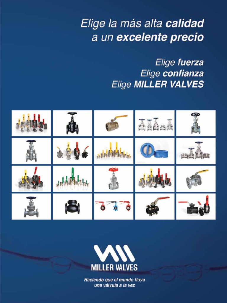 Catalogo Miller Valves PDF | PDF | Ingeniería de Edificación | Rieles