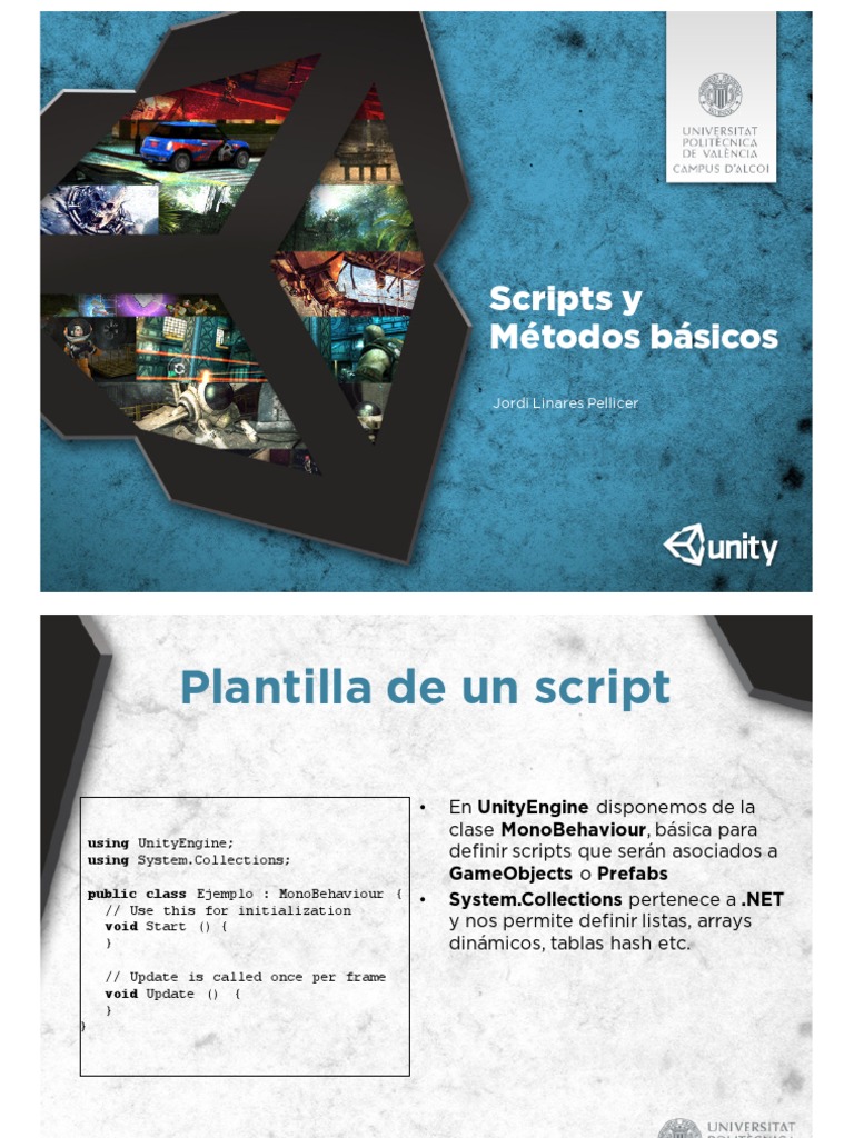 Unity3D-12-Scripts y Metodos Basicos | PDF | C Sharp (lenguaje de ...