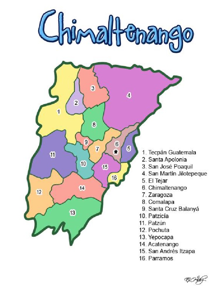 Mapa de Chimaltenango | PDF