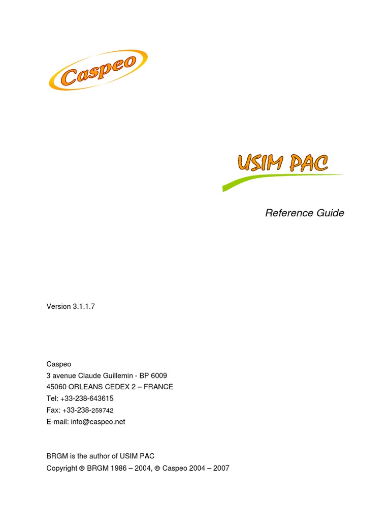 USIM PAC 31 Reference Guide | PDF | Icon (Computing) | Spreadsheet