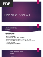 Eksplorasi Geokimia | PDF | Sains & Matematika
