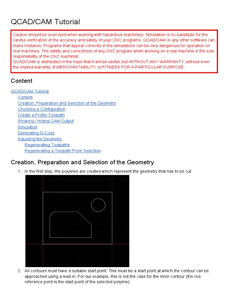 QcadCAM Tutorial en | PDF | Areas Of Computer Science | Computing