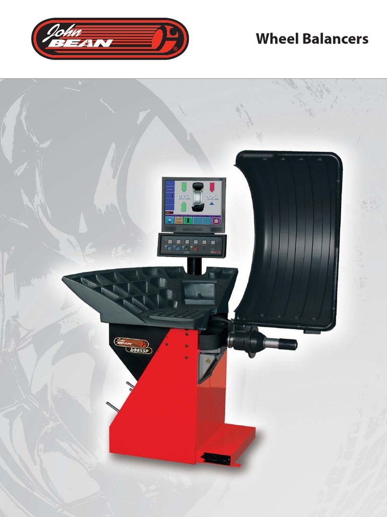 John Bean WheelBalancers-En | PDF | Manufactured Goods | Equipment
