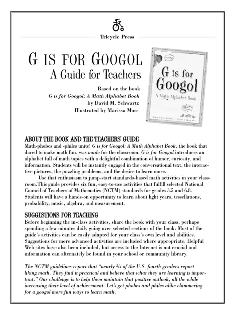 G Is For Googol PDF | PDF | National Council Of Teachers Of Mathematics ...