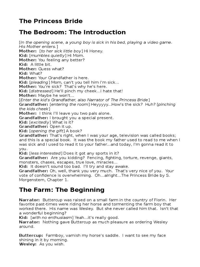 The Princess Bride | PDF | Nature