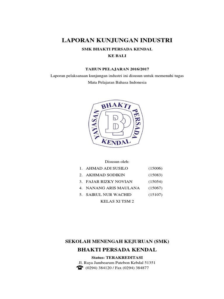 Laporan Kunjungan Industri | PDF