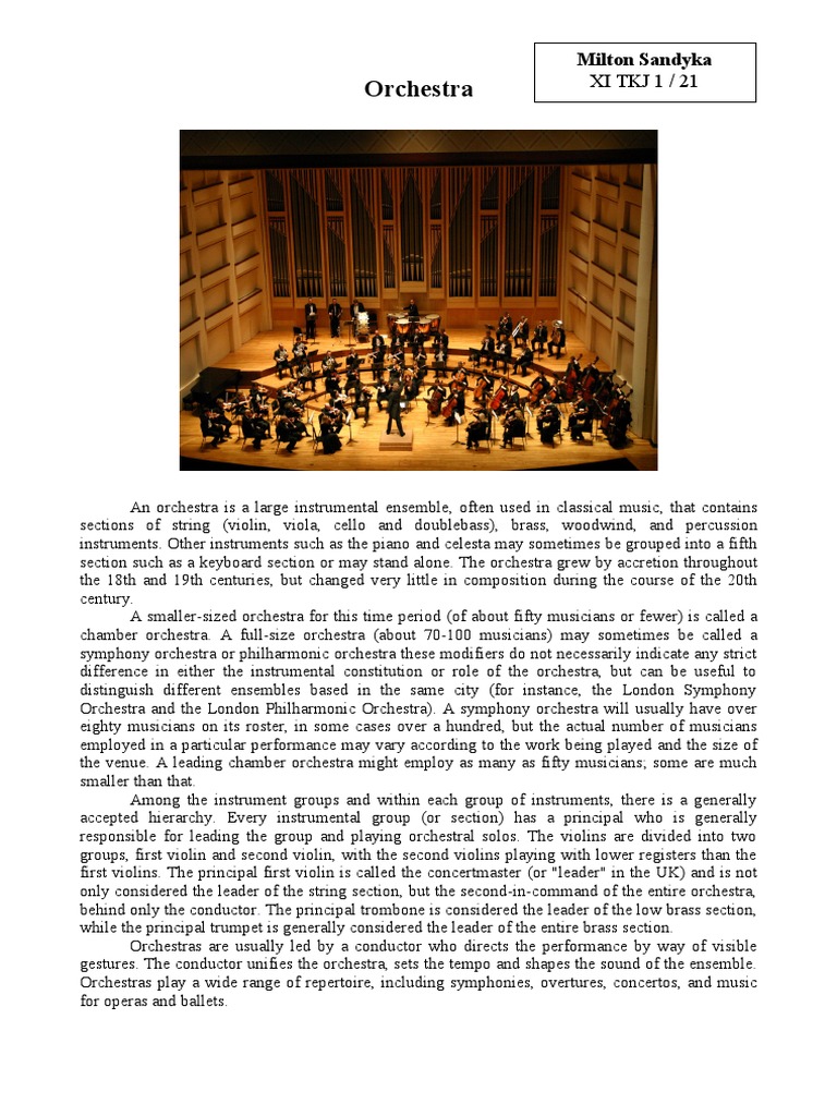 Factual Report - Orchestra | Download Free PDF | Orchestras | Music ...