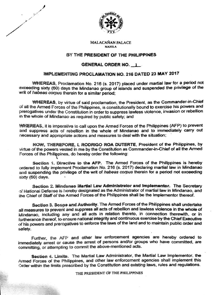 General Order No. 1 | PDF