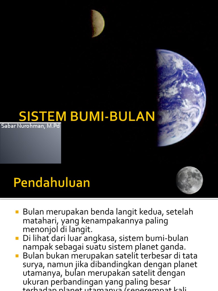 Sistem Bumi-Bulan | PDF