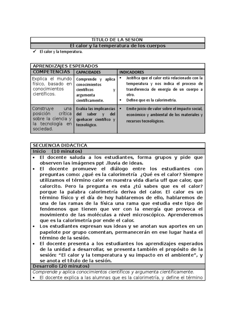 Sesion Villa Maria | PDF | Calor | Fahrenheit