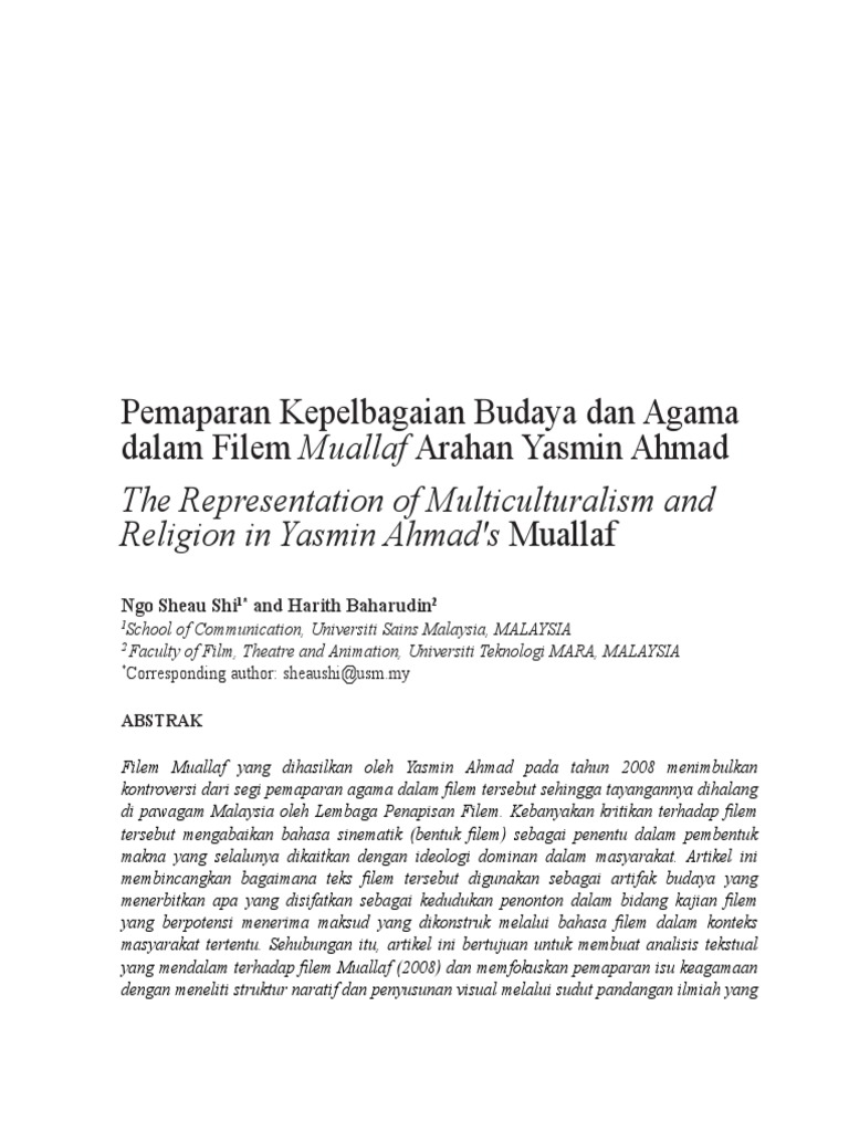 Filem Muallaf PDF | PDF