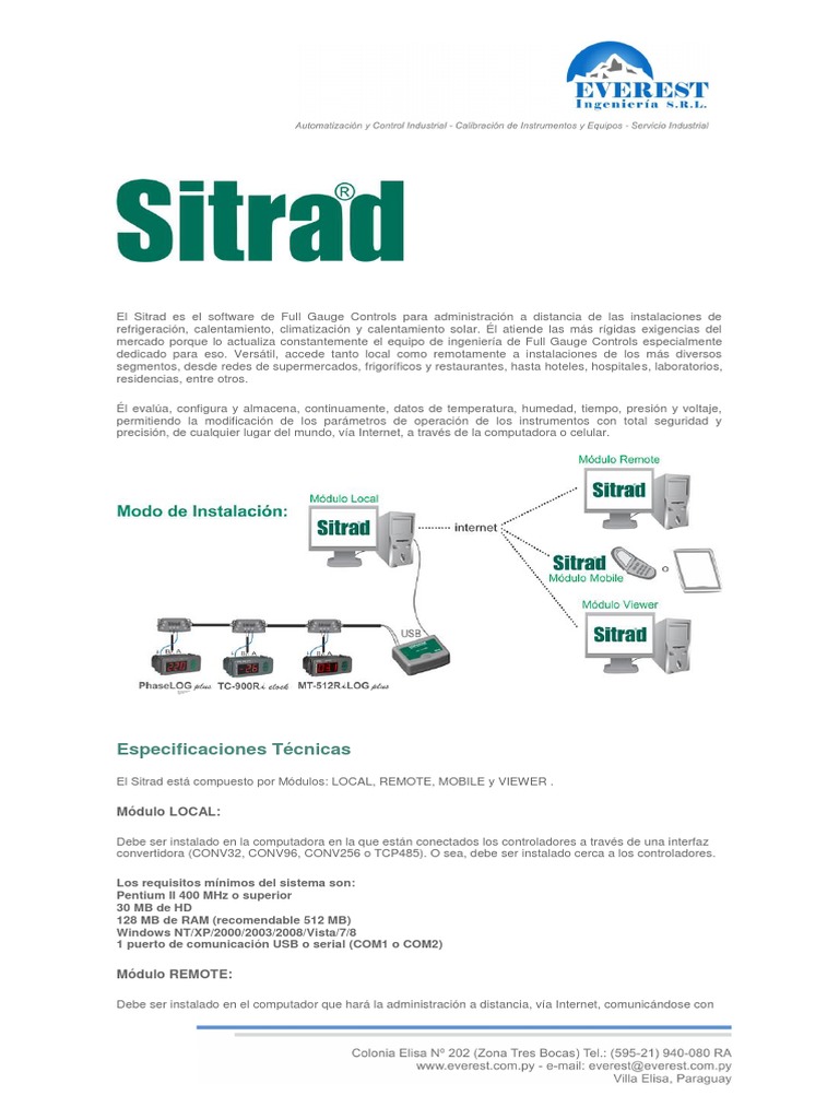 SITRAD | PDF | Windows XP | Microsoft Windows