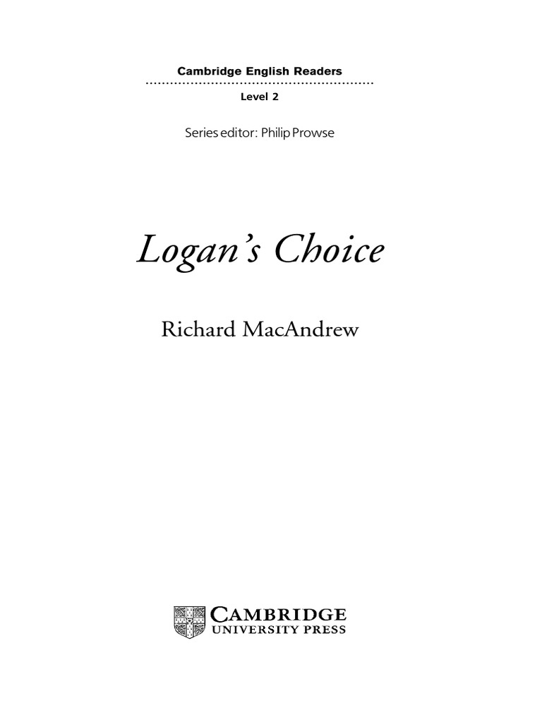 Logan'S Choice: Richard Macandrew | PDF