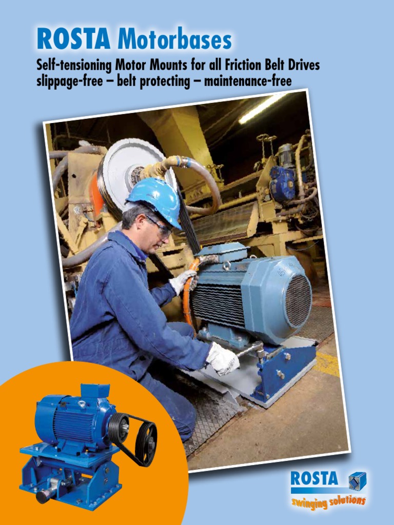 ROSTA Motorbases Low | PDF | Belt (Mechanical) | Screw