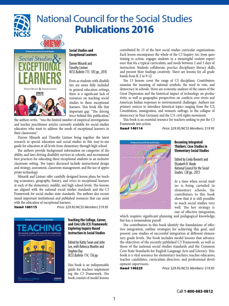National Council For The Social Studies: Publications 2016 | PDF ...