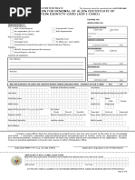 Form 9 - Application For Renewal of National Identification Card Form | PDF