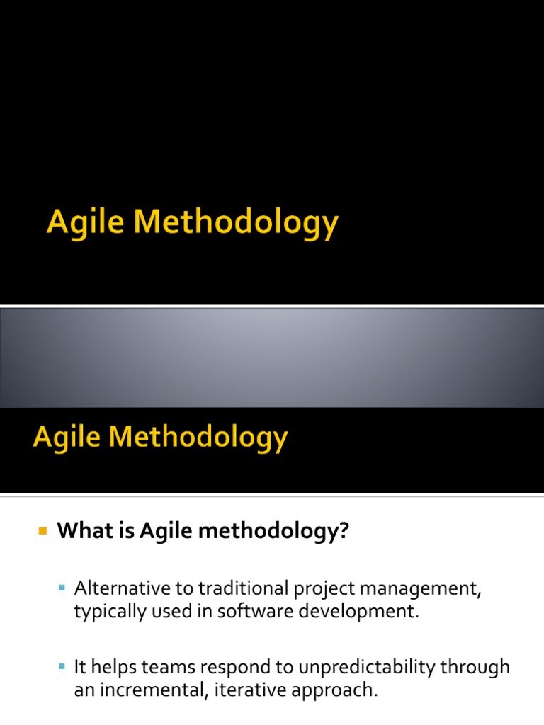 Agile Methodology | PDF | Scrum (Software Development) | Software Development Process