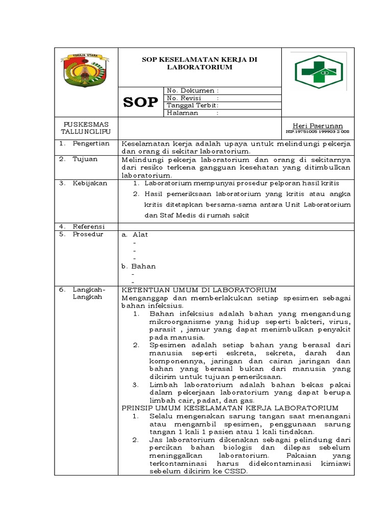 Sop Keselamatan Kerja Listrik Lancang Kuning Riset - Riset