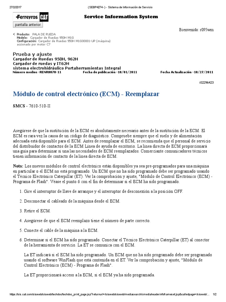 Módulo de Control Electrónico (ECM) - Reem | PDF | Ingeniería ...